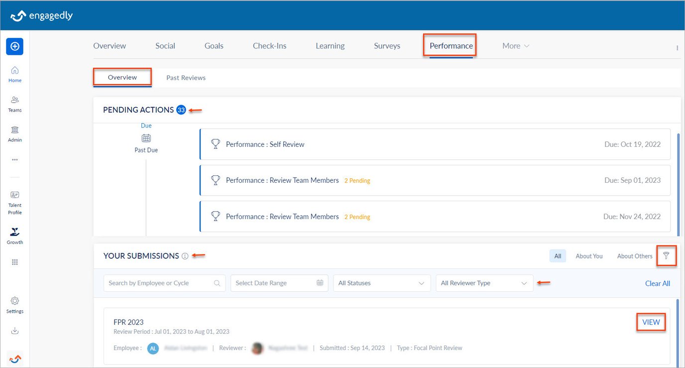 Performance user guide for employees